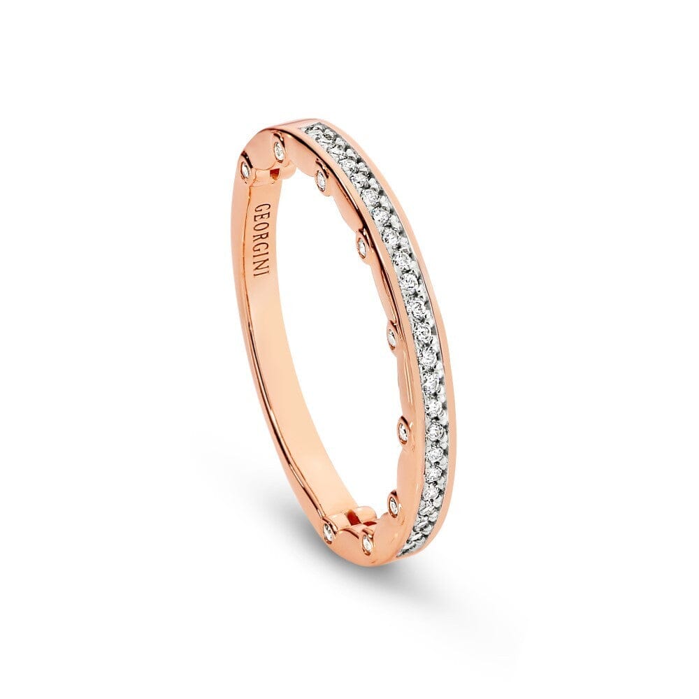 Georgini-Vienna Rose Gold Cubic Zirconia Ring