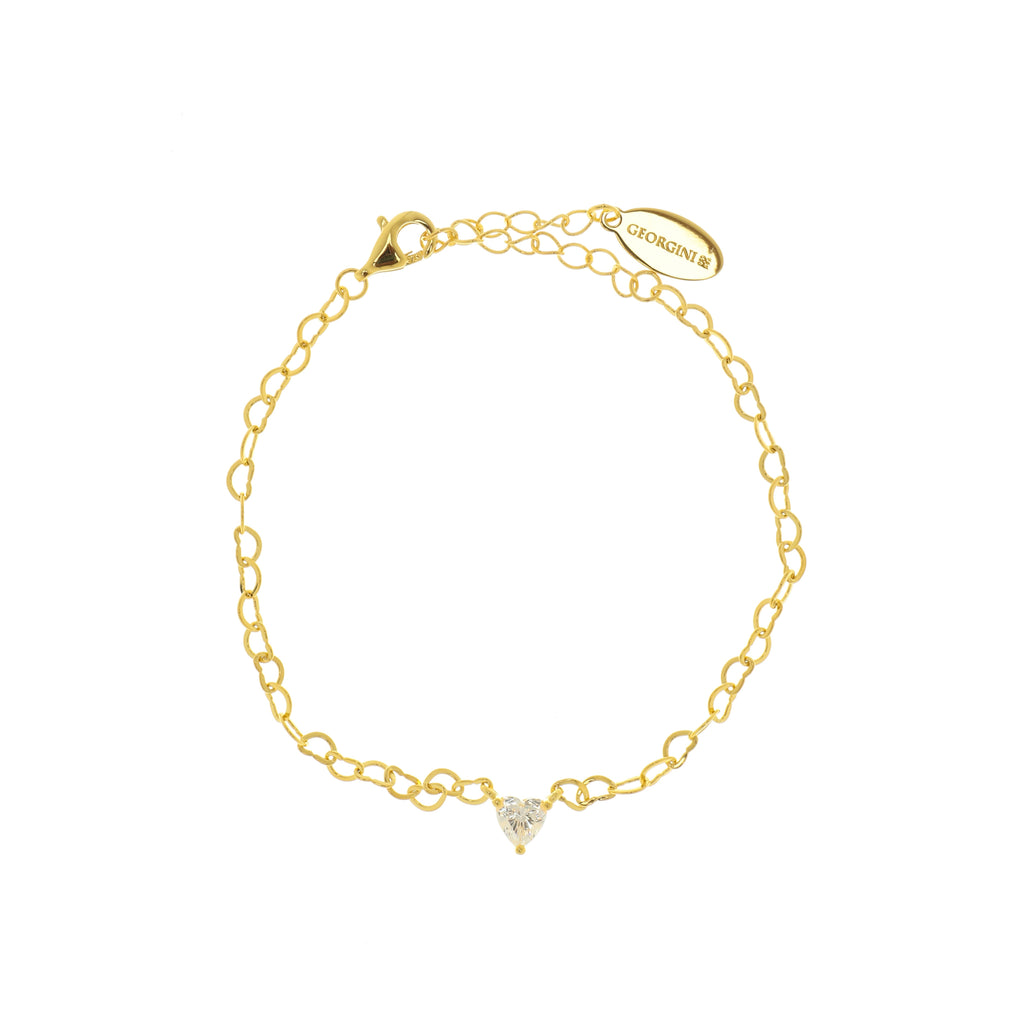 SWEETHEART HEART CHAIN BRACELET GOLD – Bevilles Jewellers
