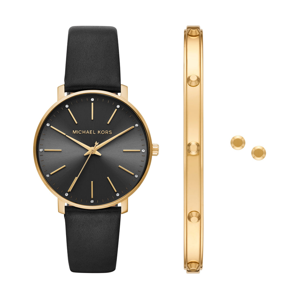 Michael Kors Pyper Three-Hand Watch and Jewellery Gift Set MK1077SET ...