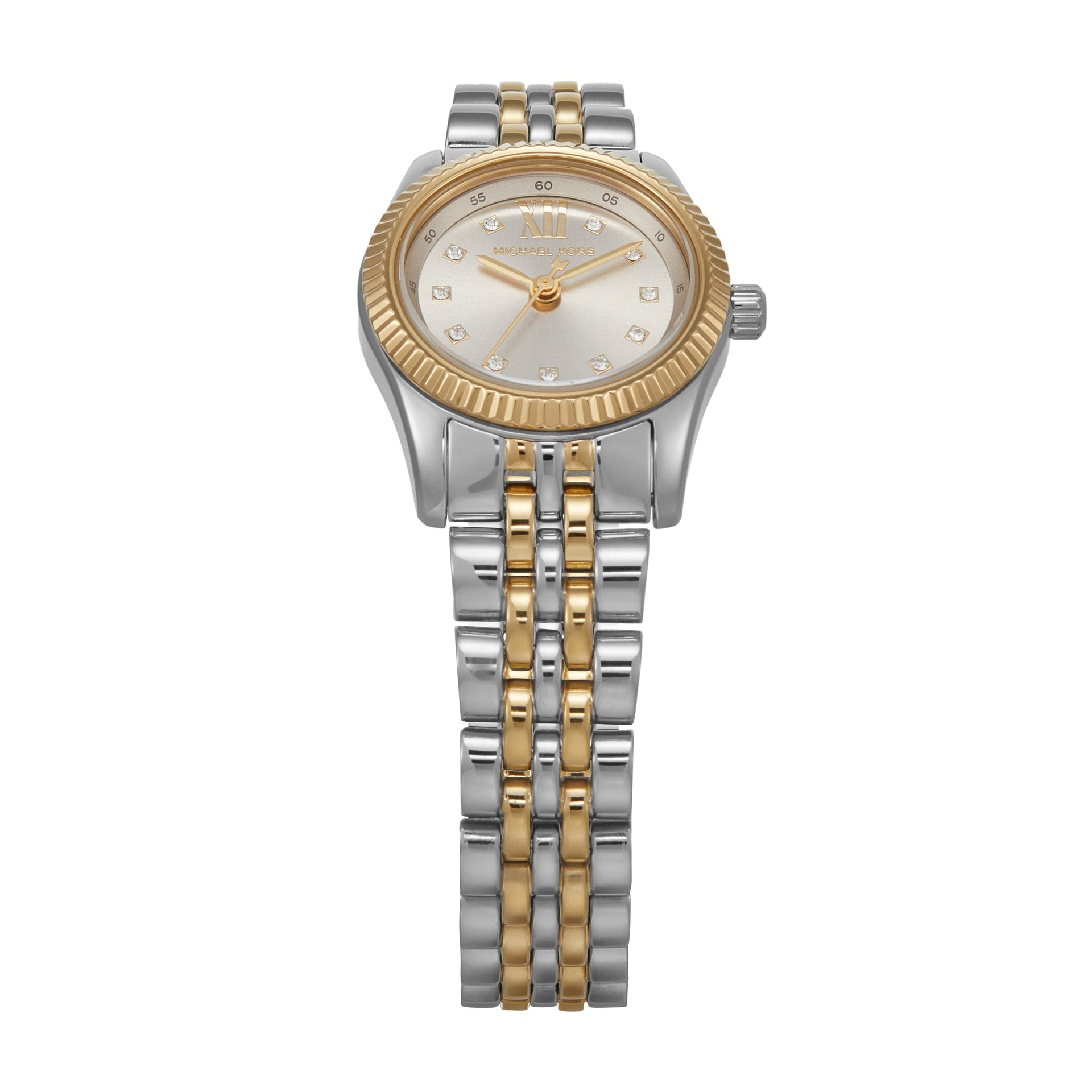 Michael Kors Lexington Three-Hand Two-Tone Stainless Steel Watch and ...