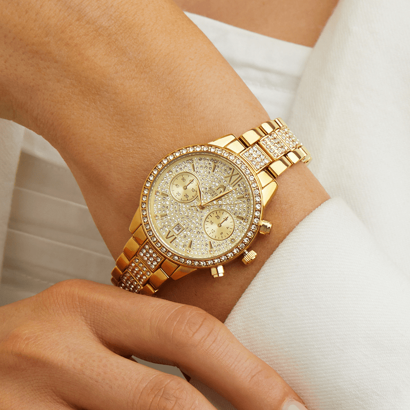 Roberto Carati Brandy Yellow Gold Toned Women's Watch M9077-V2