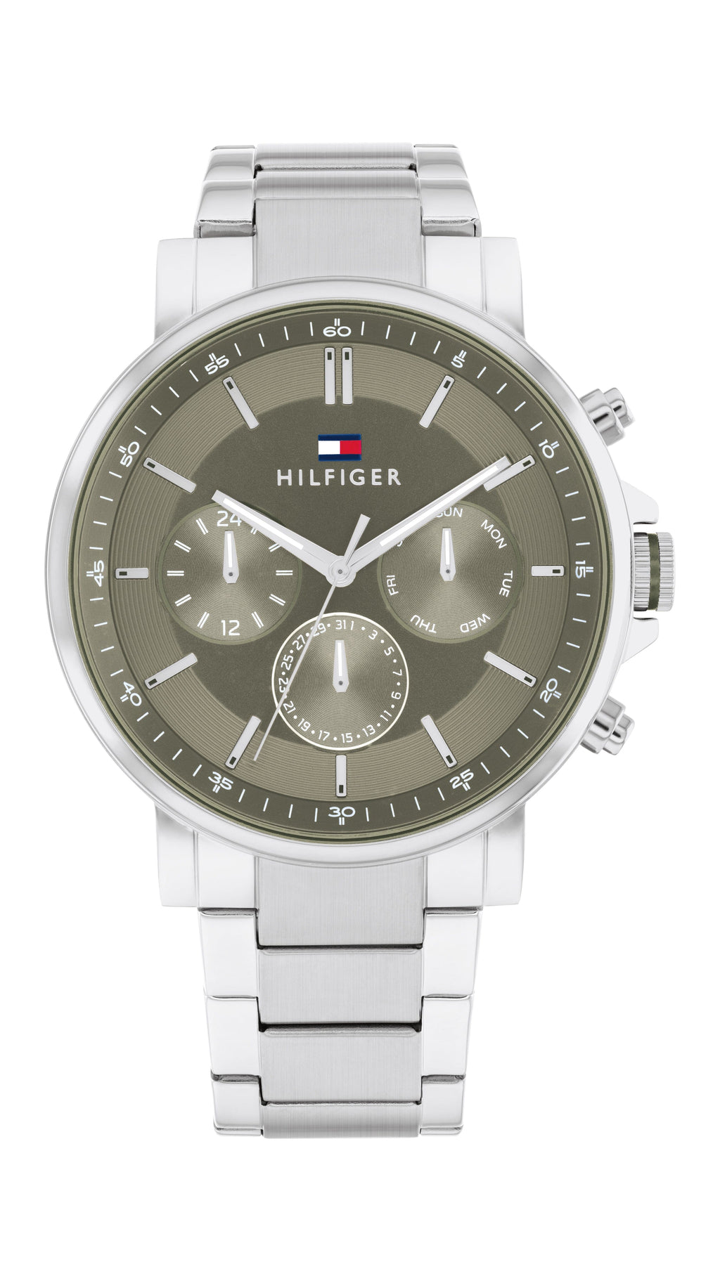 Tommy Hilfiger Tyson Stainless Steel Green Dial Men's Watch 1710587 ...