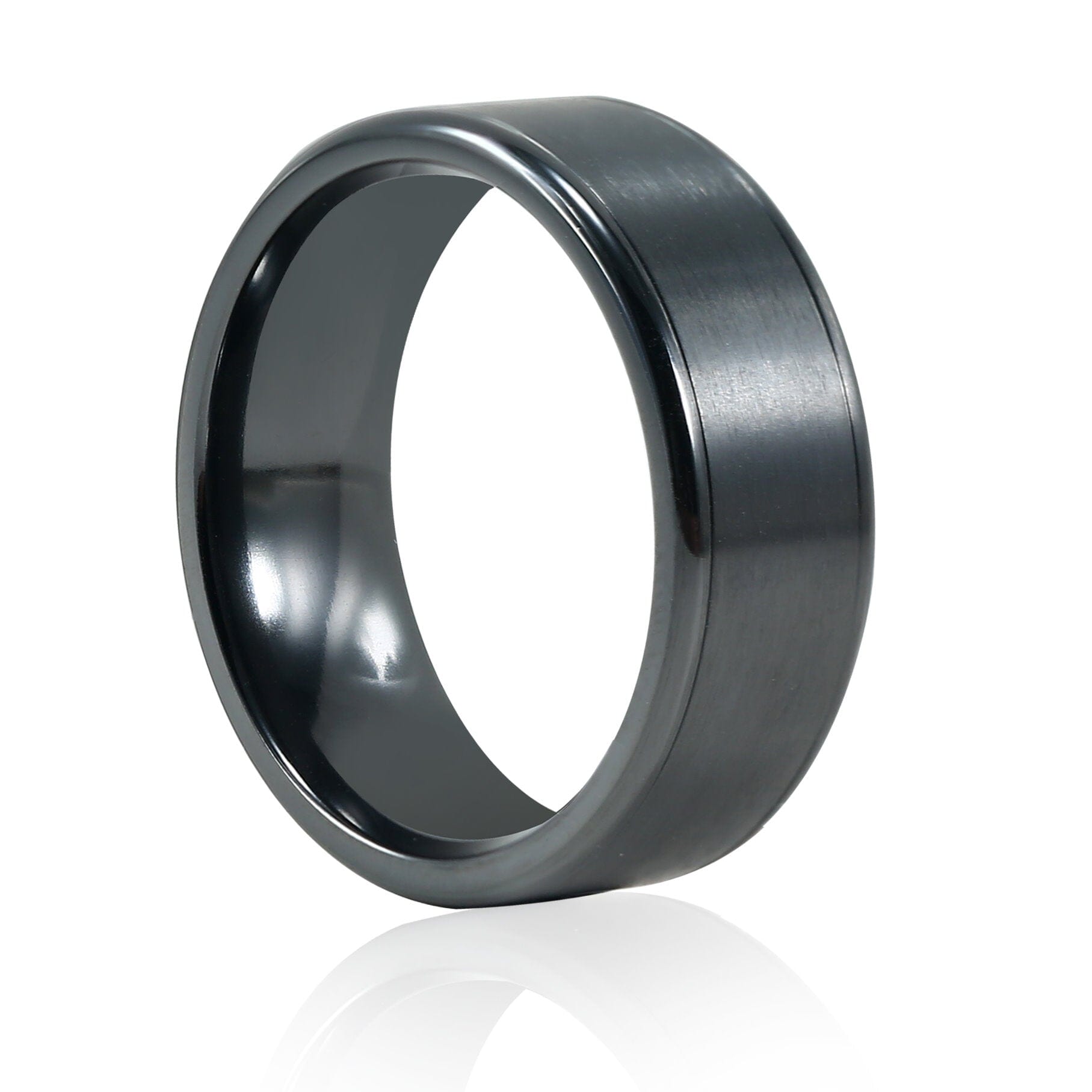 Black metal ring mens store